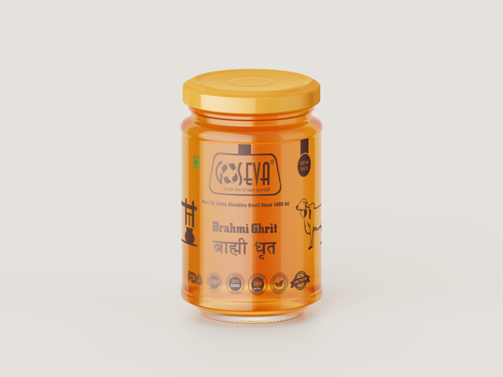 Brahmi Ghrita - Improving intelligence, learning skills-100ML